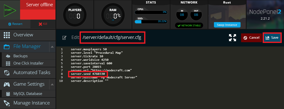 How To Wipe Your Rust Server Rust Knowledgebase Article Nodecraft